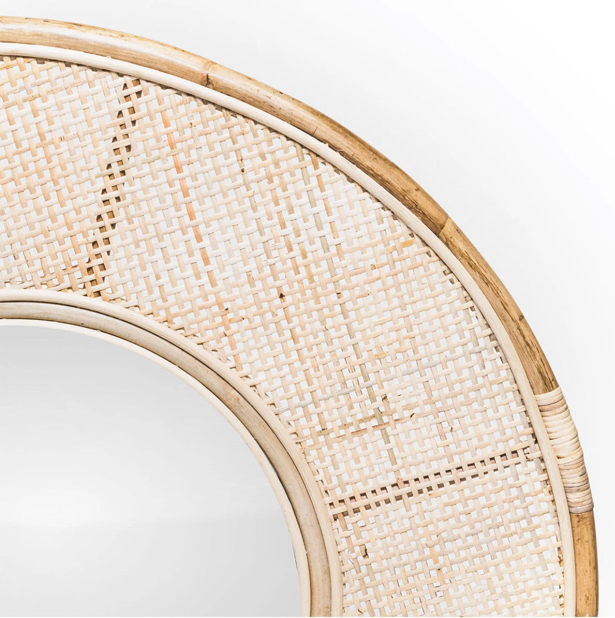 Eline Round Rattan Mirror - Natural | Stylish Home Decor Accent ...