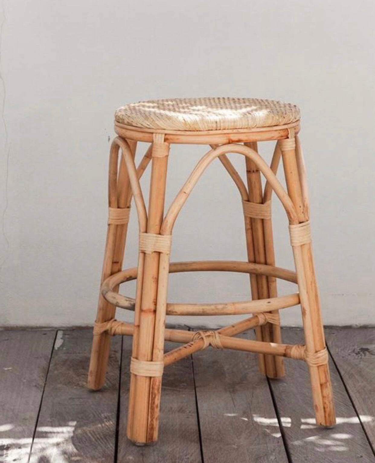 Natural Rattan Nusa Stool – Elegant Seating for Any Room – Casachicstore