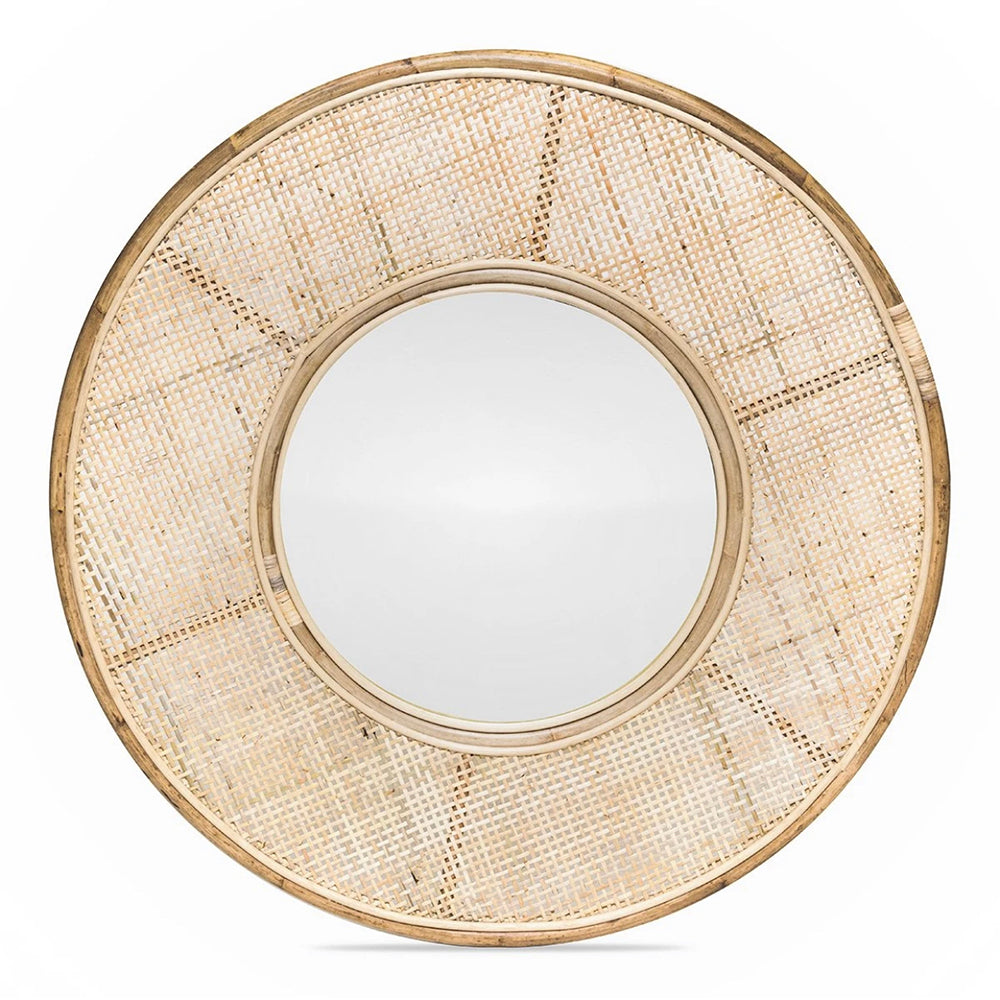 Eline Round Rattan Mirror - Natural | Stylish Home Decor Accent ...